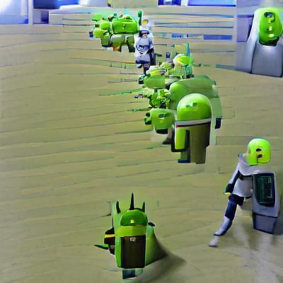 The Android Invasion - AI Generated Artwork - NightCafe Creator