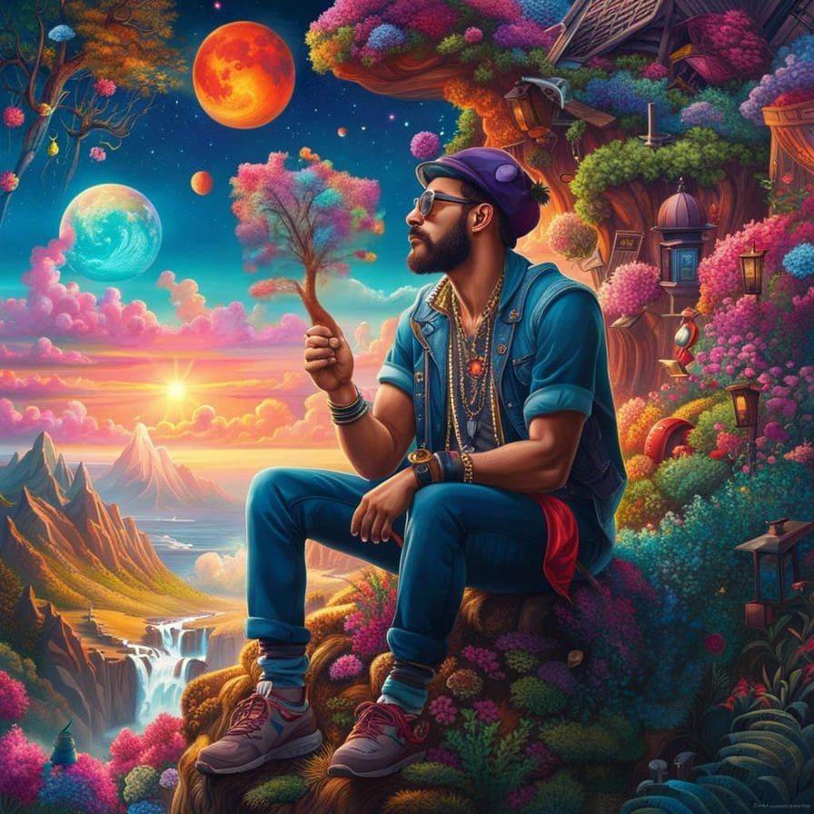 Contemplating Life - AI Generated Artwork - NightCafe Creator