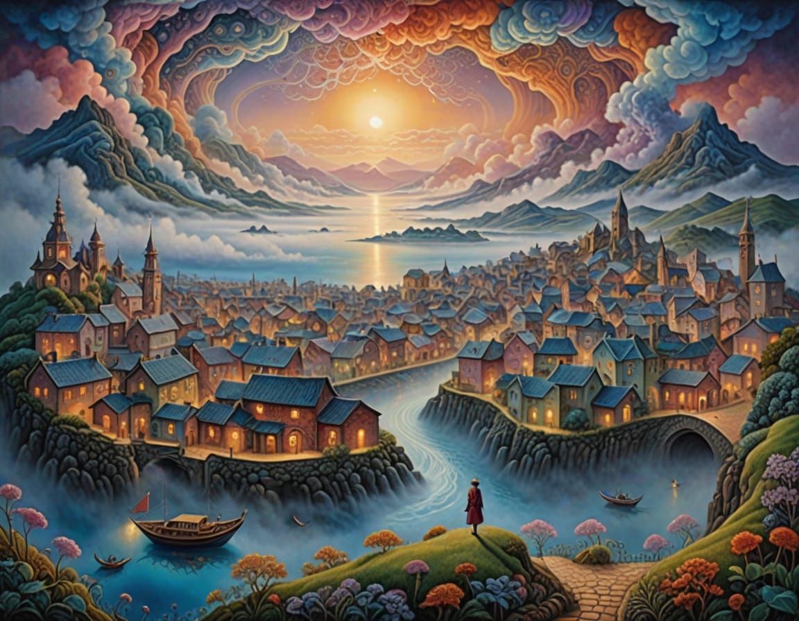 Neuron Portraits in Dreamlike Settings - AI Art