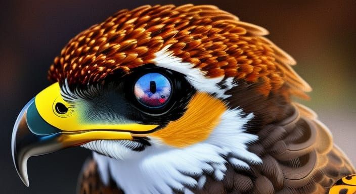 Brown Falcon - AI Generated Artwork - NightCafe Creator