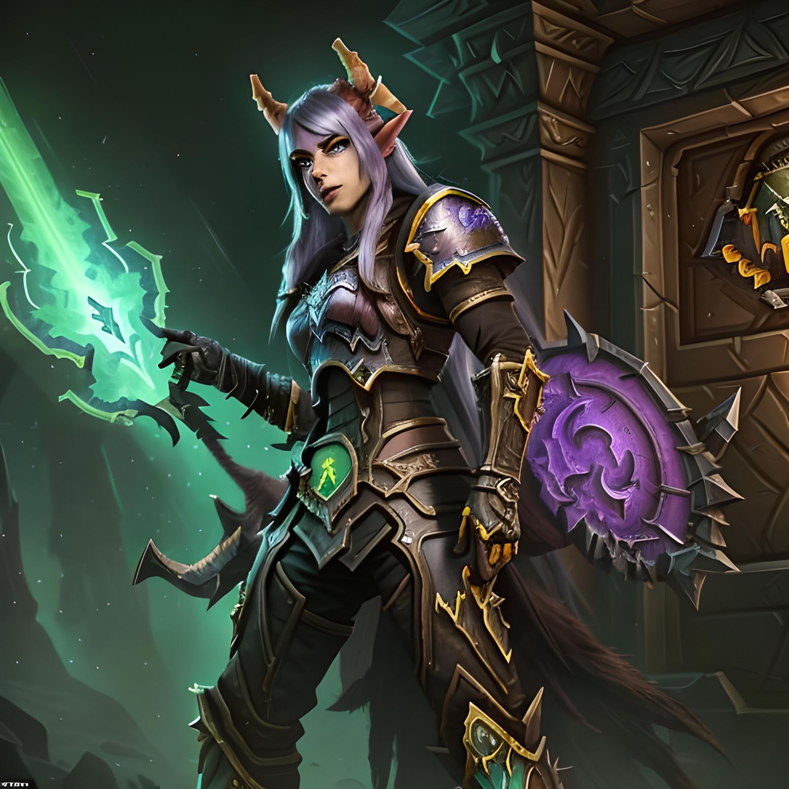 Nightelf Armour - AI Generated Artwork - NightCafe Creator