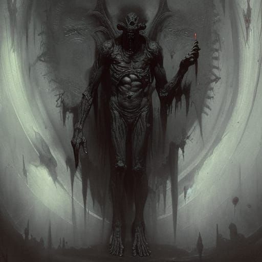 Dark Entity from Other World - AI Generated Artwork - NightCafe Creator