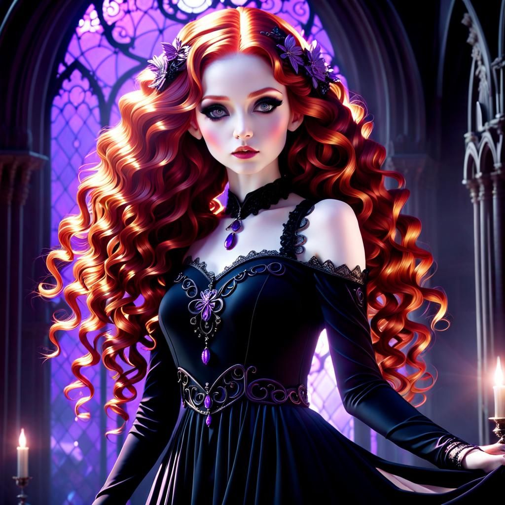 Beautiful Gothic Nymph - AI Generated Artwork - NightCafe Creator