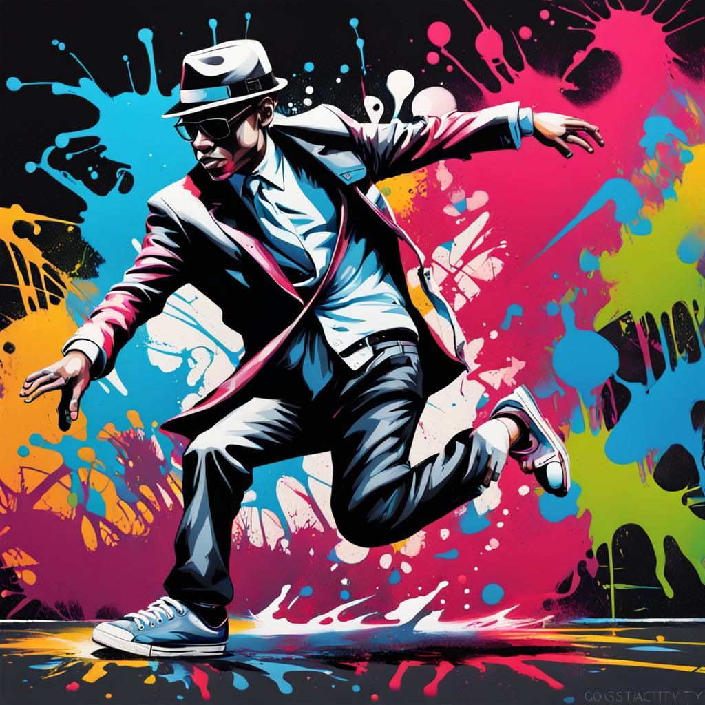 two tone, ska, skanking dancing, - AI Generated Artwork - NightCafe Creator
