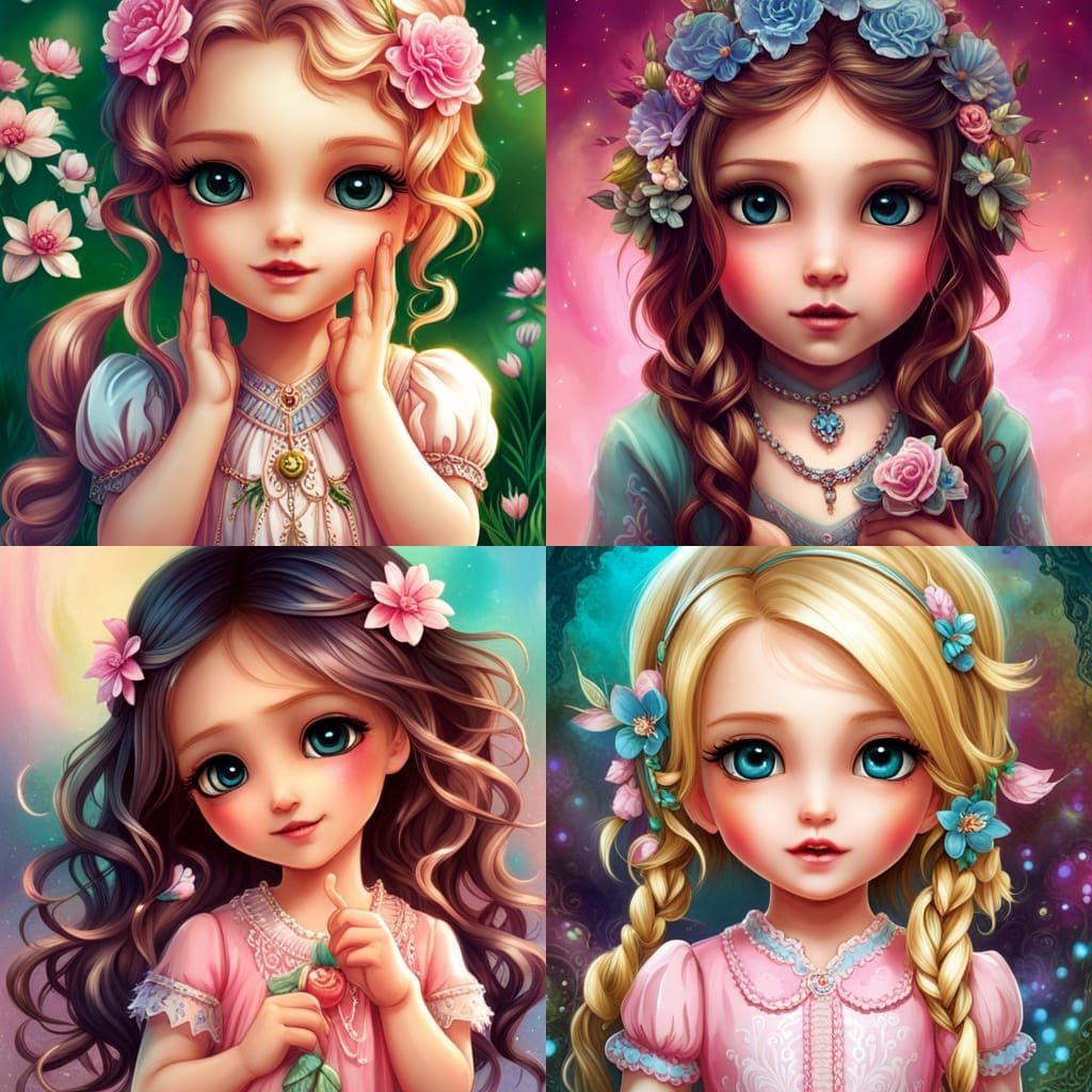 Little Darlings - AI Generated Artwork - NightCafe Creator