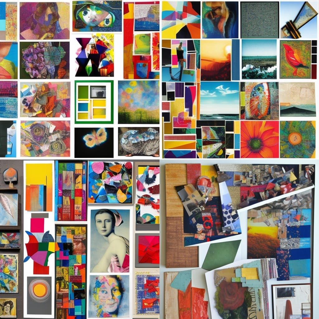 Collage art is a form of artistic expression that involves assembling ...
