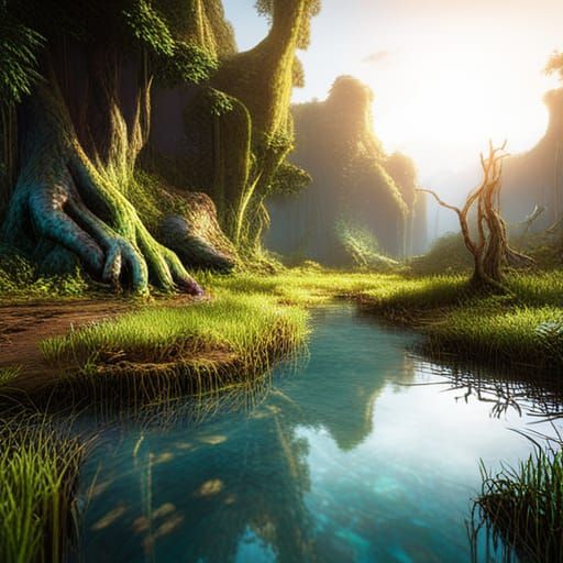 Swamp God - AI Generated Artwork - NightCafe Creator