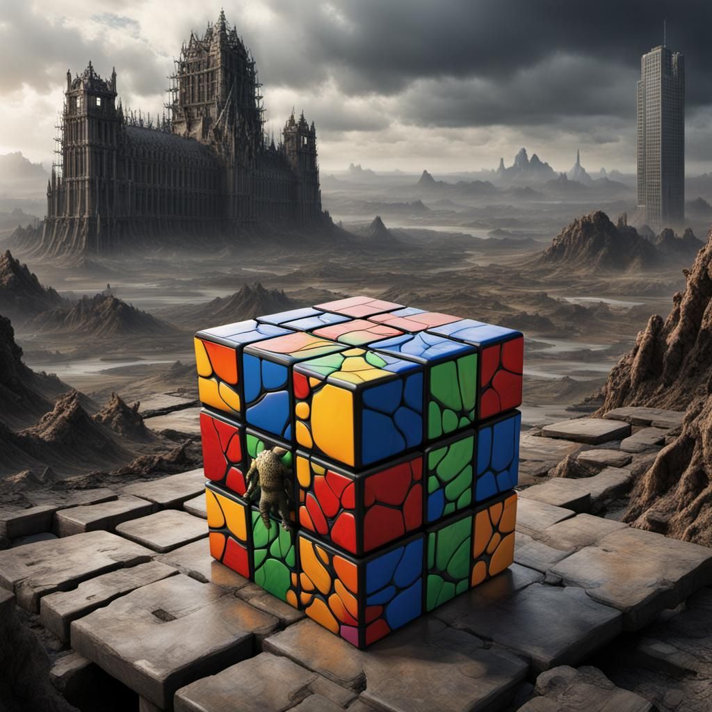 Rubik's apocalypse - Monsters Trapped in a Futuristic Rubik'...