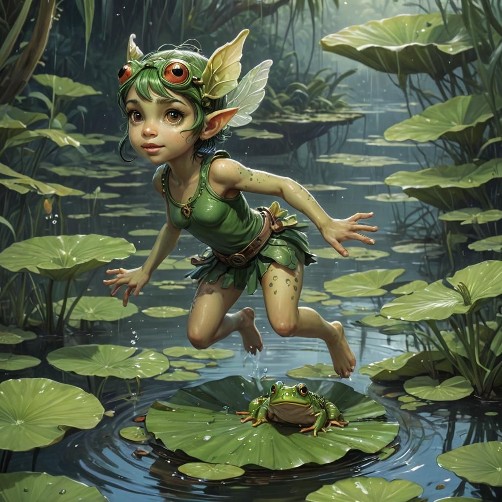 Water pixie - AI Generated Artwork - NightCafe Creator