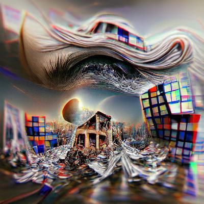 Collapse of reality - AI Generated Artwork - NightCafe Creator