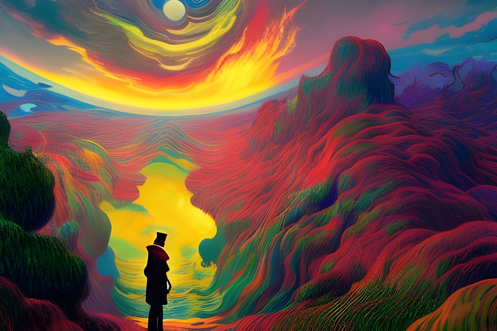 Tempestuous Rainbow Colors - AI Generated Artwork - NightCafe Creator