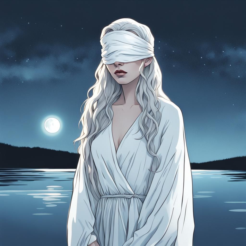 Moon Godess (for DnD Campaign) - AI Generated Artwork - NightCafe Creator