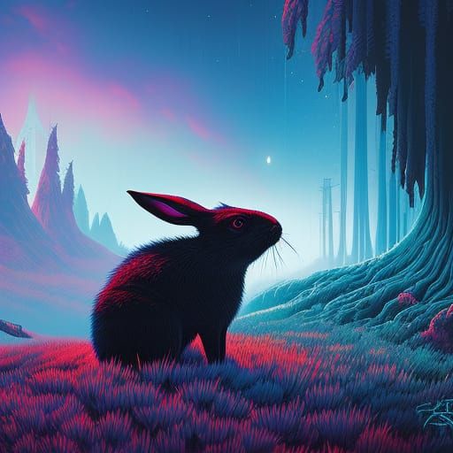 Eldritch Easter Bunny - AI Generated Artwork - NightCafe Creator