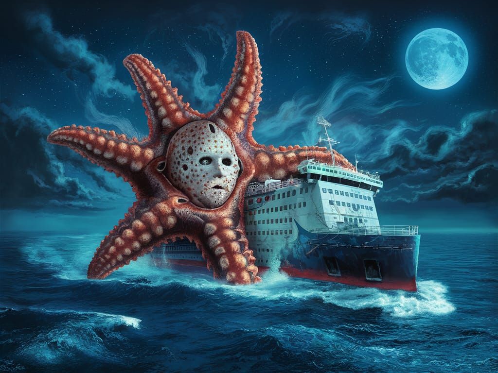 The starfish monster - AI Generated Artwork - NightCafe Creator