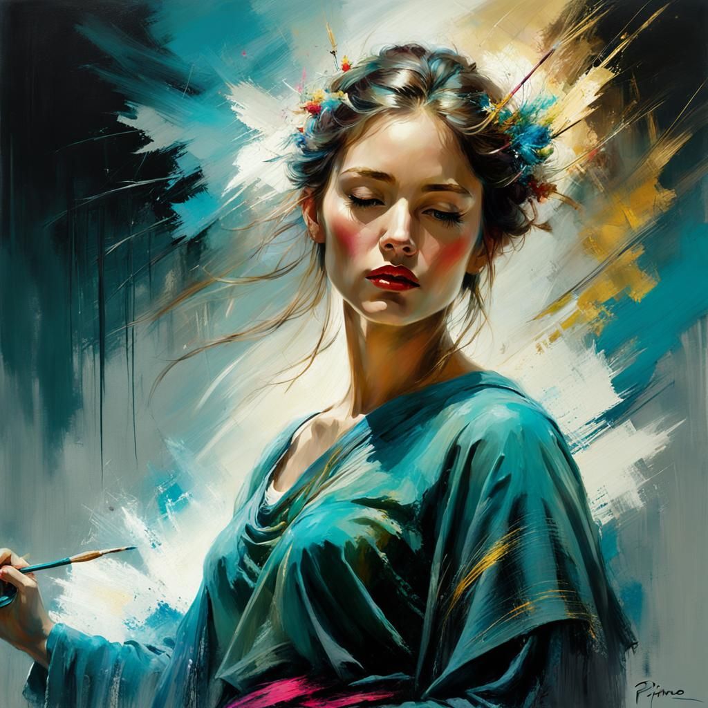 The rapture of inspiration - AI Generated Artwork - NightCafe Creator