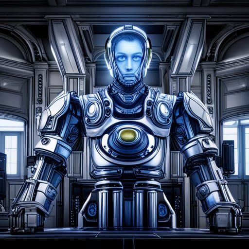 Personal Robot Butler - AI Generated Artwork - NightCafe Creator