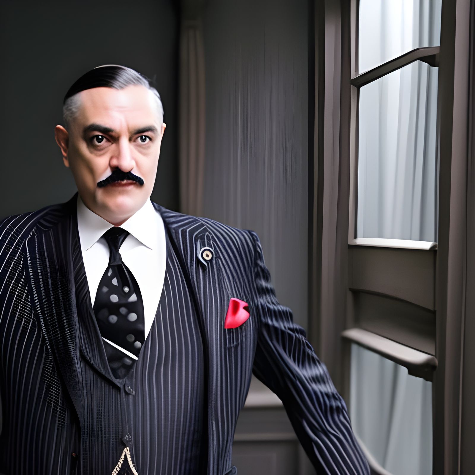 Gomez Addams - AI Generated Artwork - NightCafe Creator