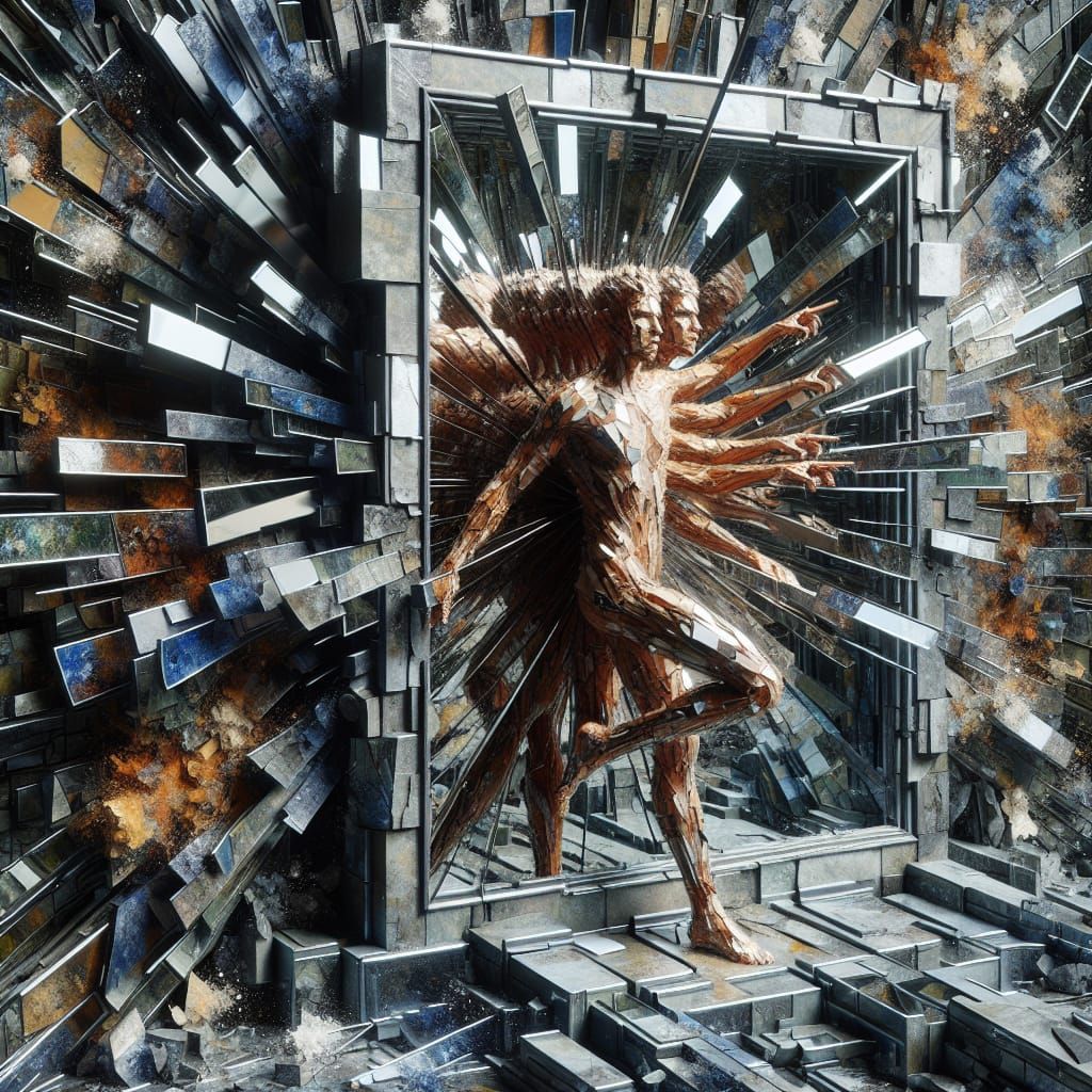 Breaking Dimensions - AI Generated Artwork - NightCafe Creator