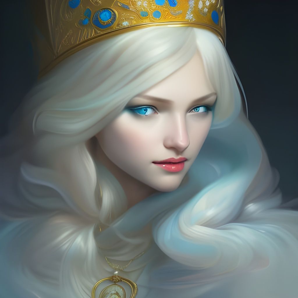 Beautiful Snow Queen - AI Generated Artwork - NightCafe Creator