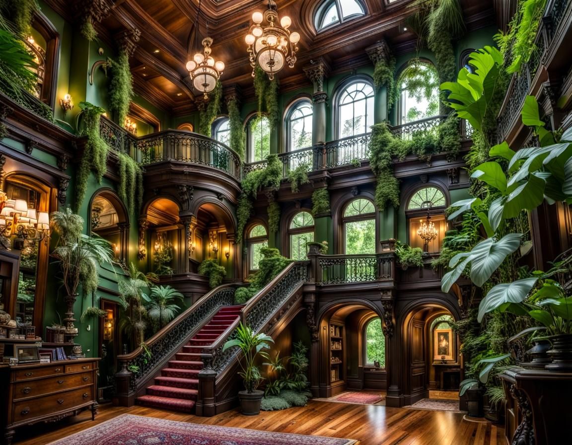 MASSIVE 5 STORY VICTORIAN GRAND MANSION WITH AN UNDERGROUND JUNGLE ...