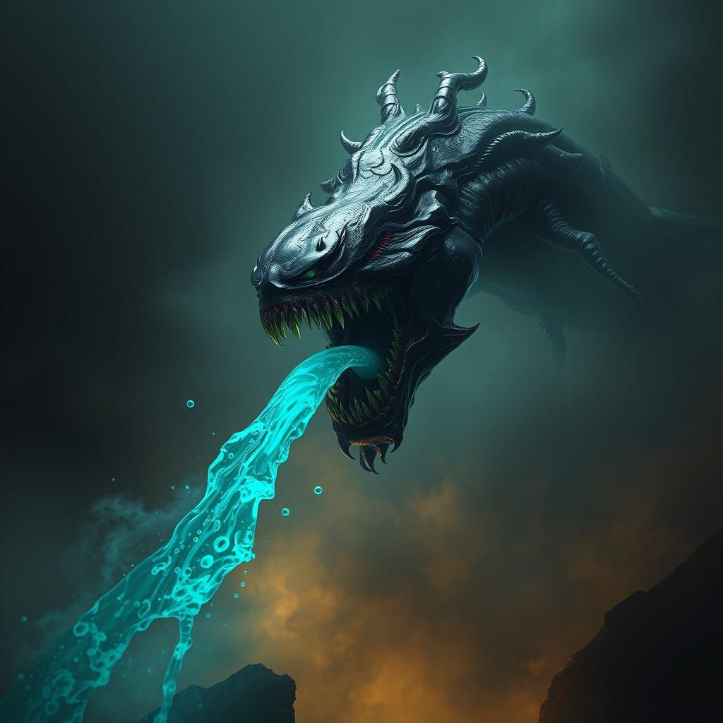 venom spitting venom acid - Surreal, Biomechanical Horror Cr...