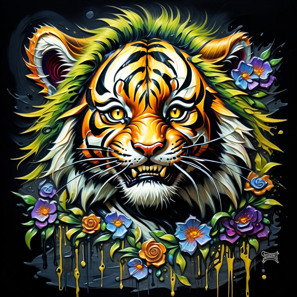 Tiger magic - AI Generated Artwork - NightCafe Creator