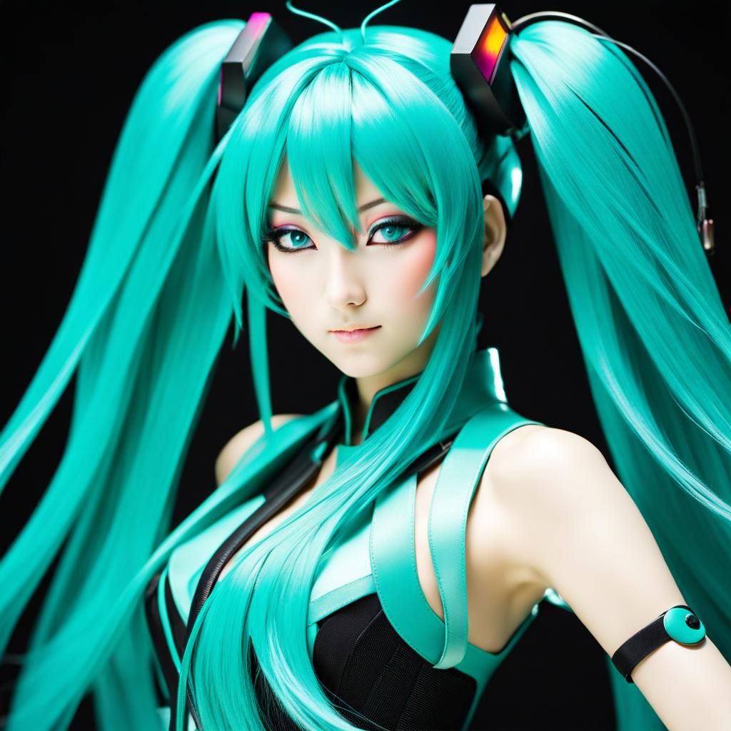 Mitsuo Katsui's photograph of Hatsune Miku - AI Generated Artwork - NightCafe Creator
