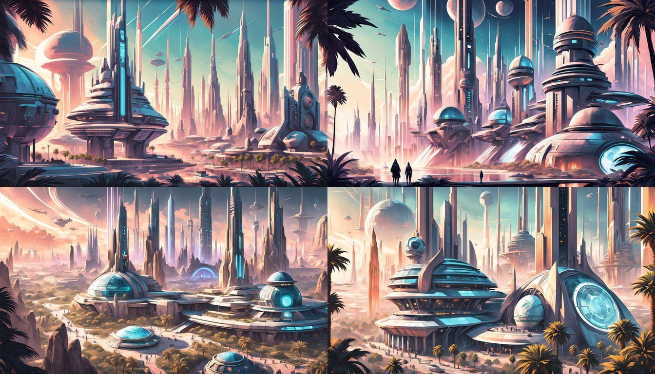 Galactic Disneylands on Chandrila in the High Repu... - AI Art