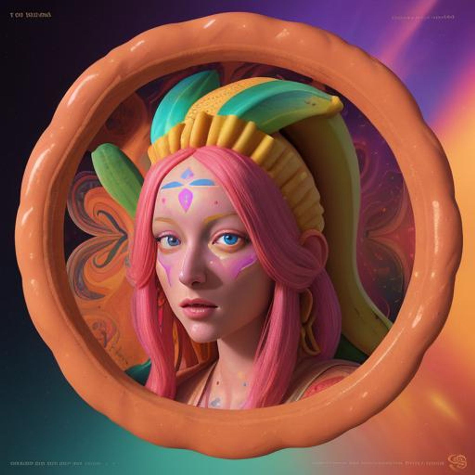 Banana Terracotta Pie - AI Generated Artwork - NightCafe Creator