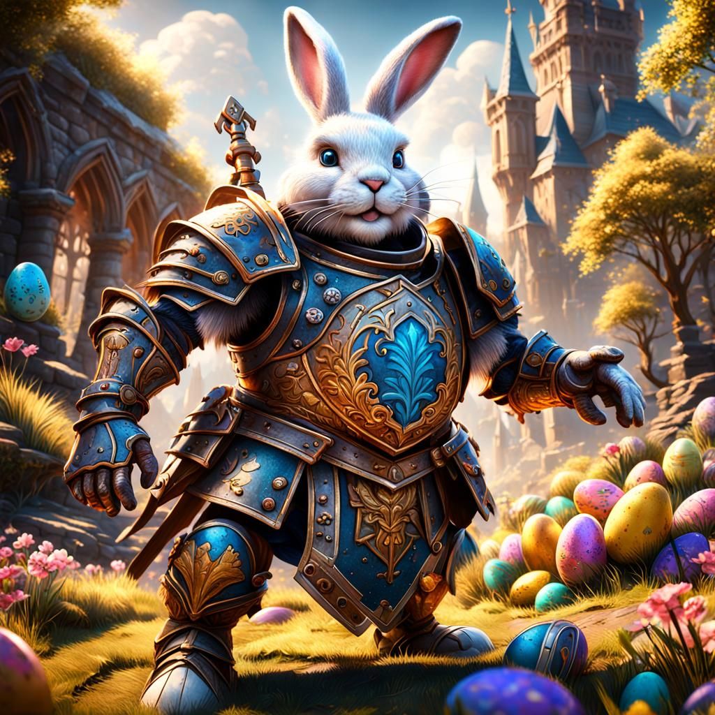 Easter Bunny Knight - AI Generated Artwork - NightCafe Creator