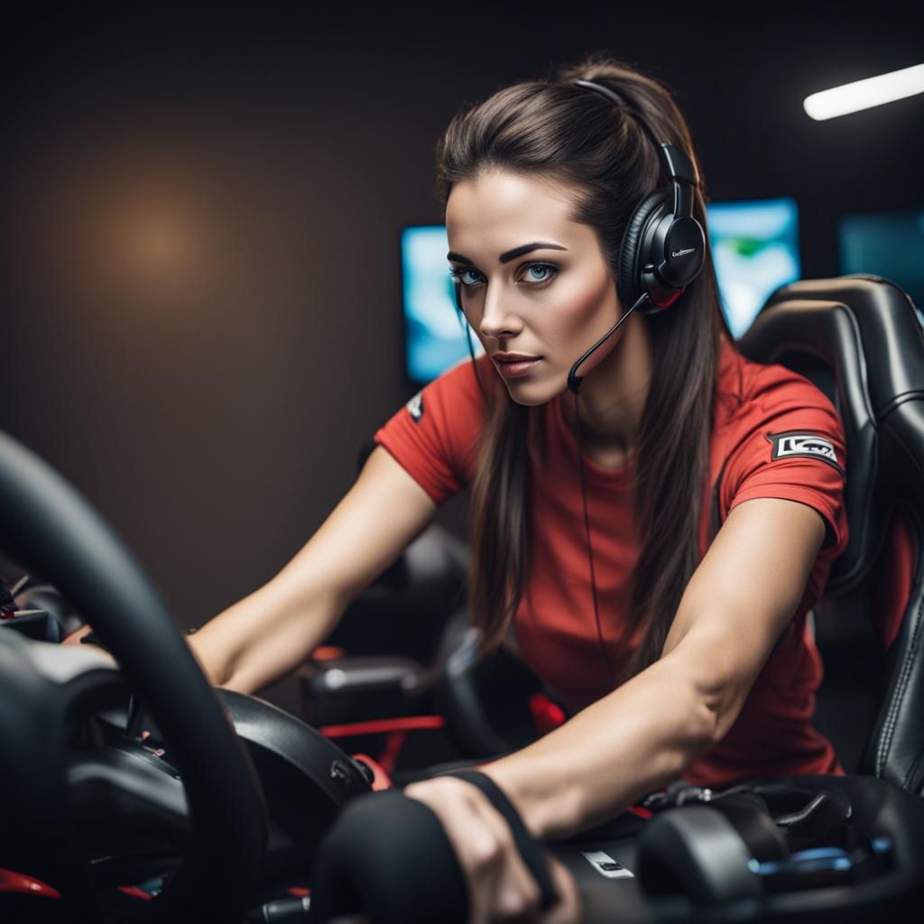 Pretty gamer - AI Generated Artwork - NightCafe Creator