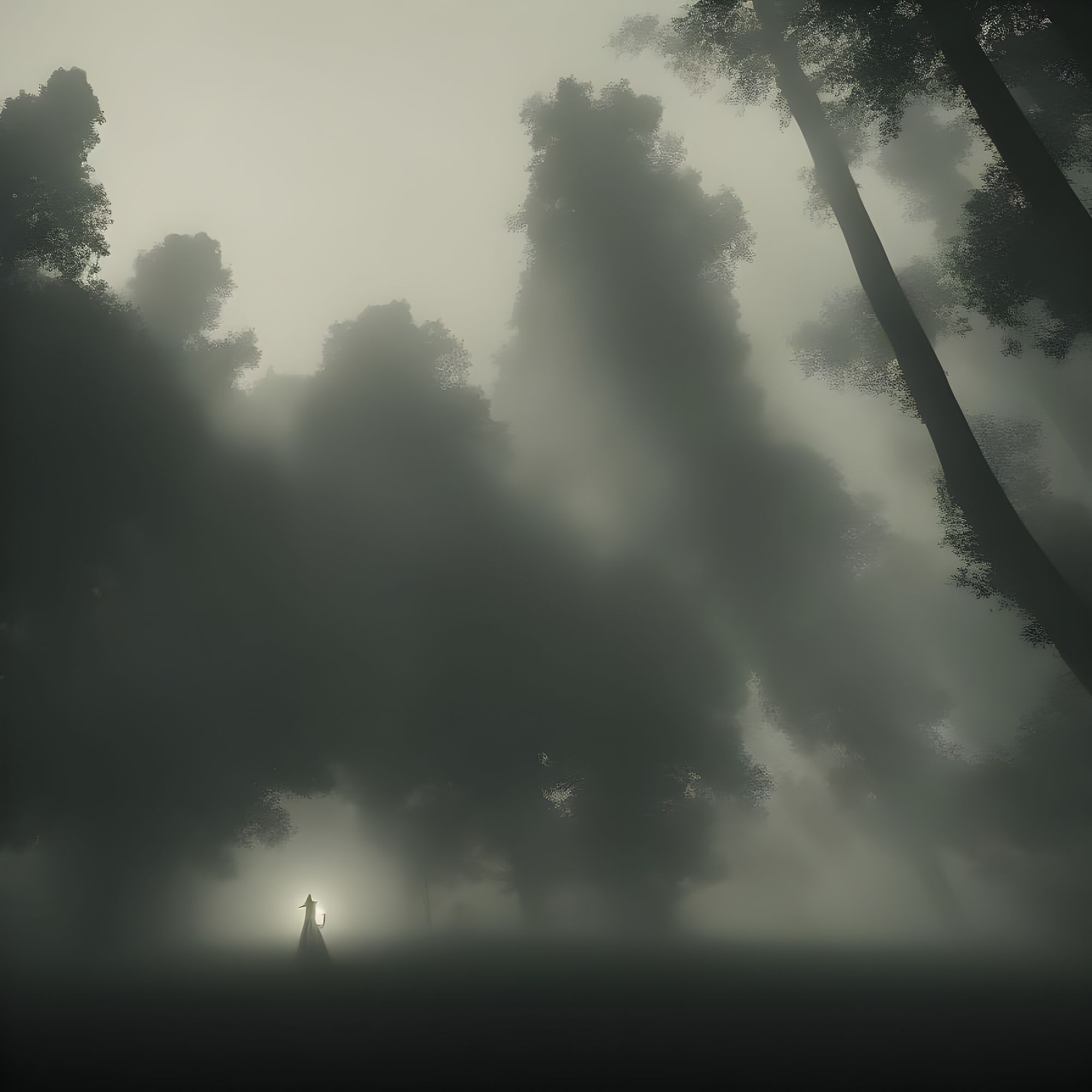 Wandering in through some mist : r/nightcafe