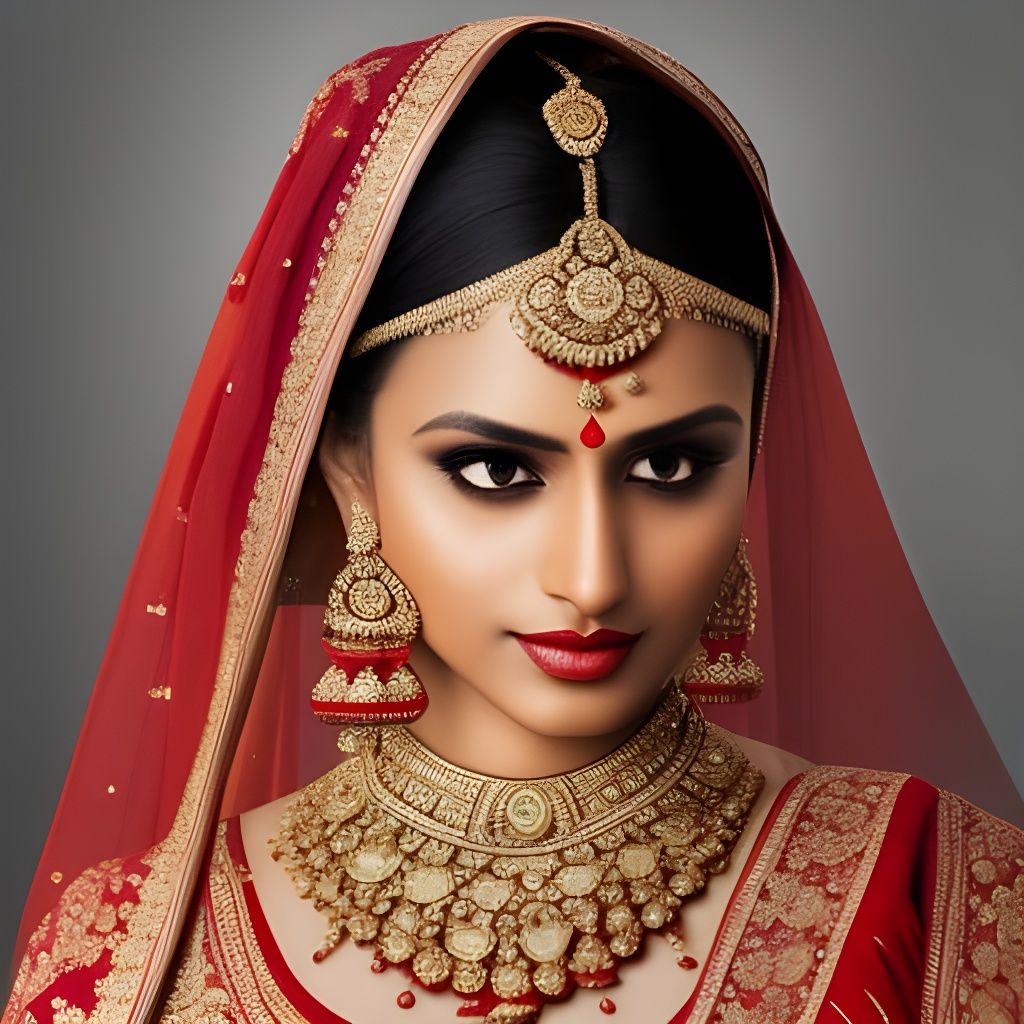 Indian Bride - AI Generated Artwork - NightCafe Creator