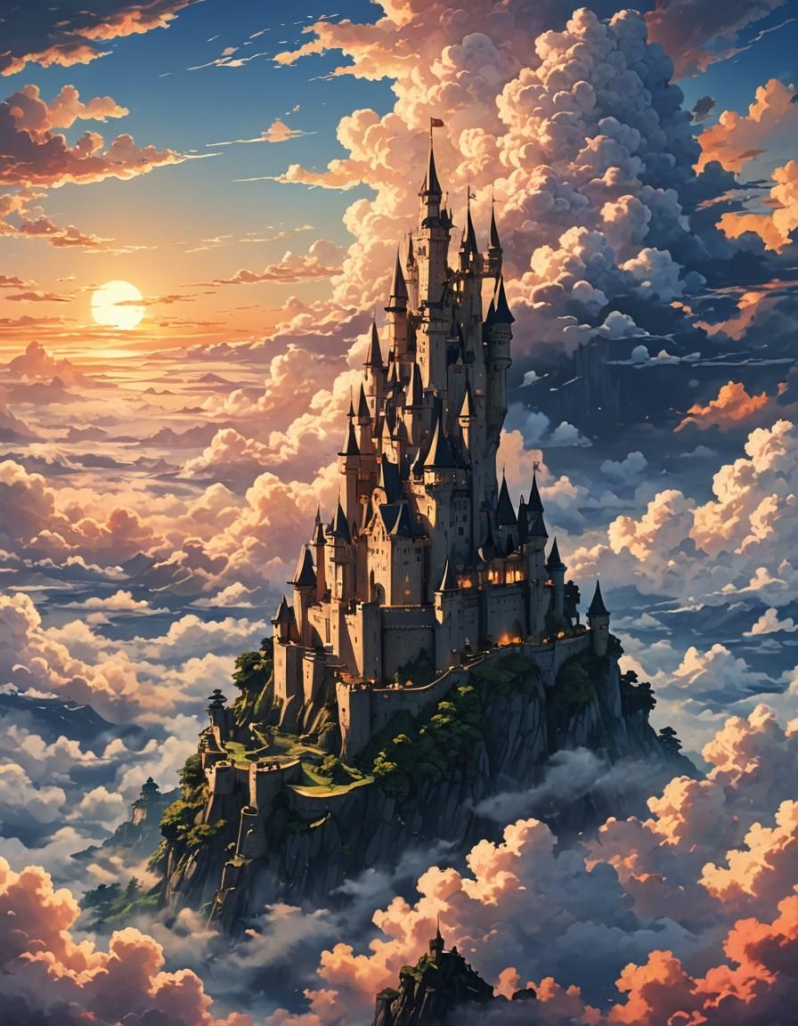 The Very Tall Castle - AI Generated Artwork - NightCafe Creator