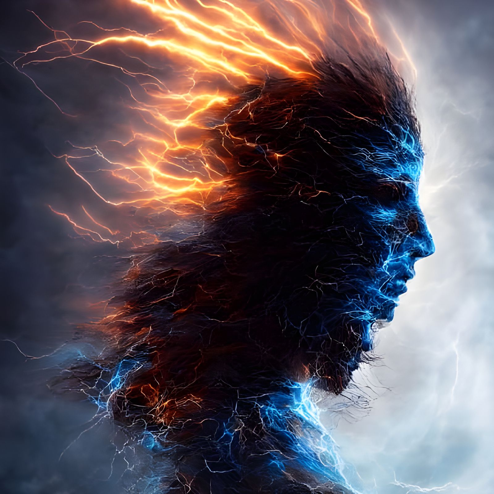 Lightning Elemental - AI Generated Artwork - NightCafe Creator