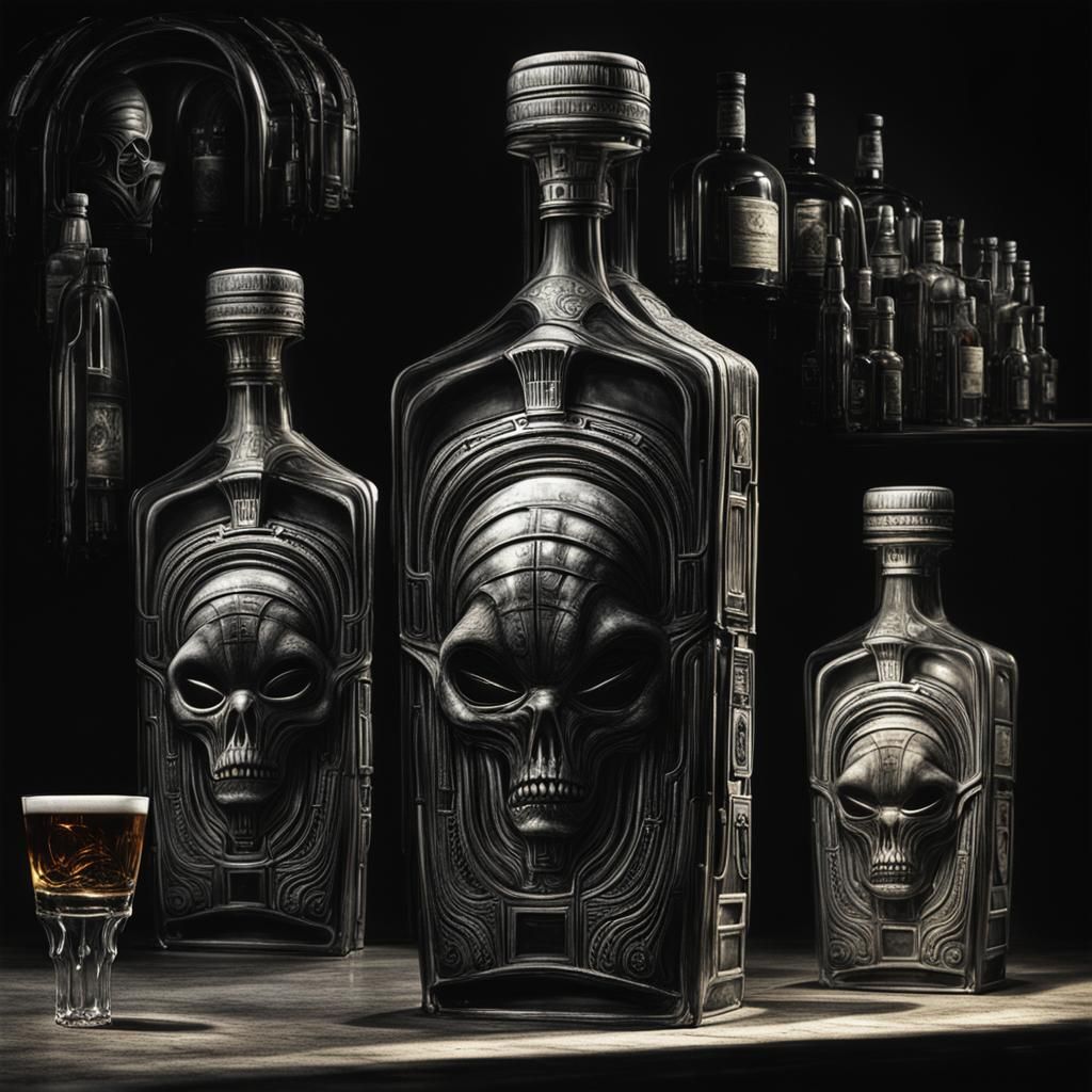 Alien Whiskey - AI Generated Artwork - NightCafe Creator