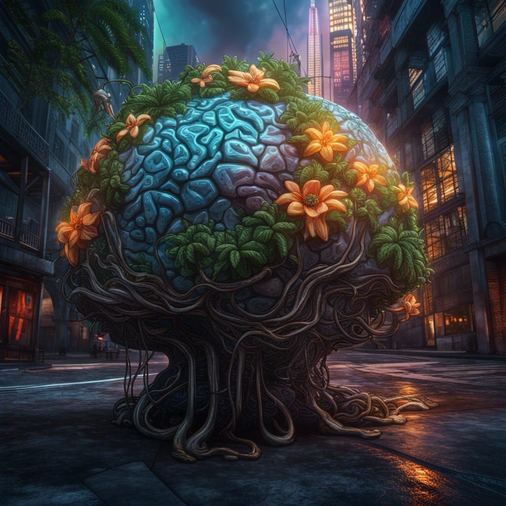 The brain of the City - AI Generated Artwork - NightCafe Creator