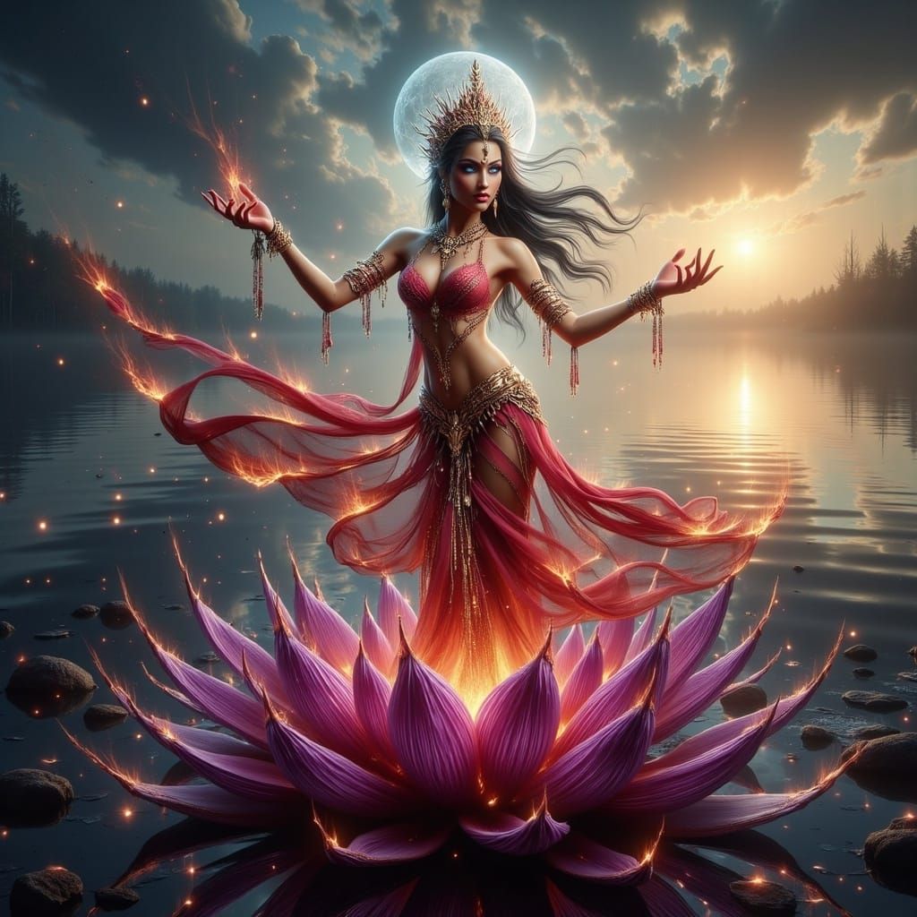 The Apsara Tilottama IV - Sensual Apsara Goddess Dances Unde...