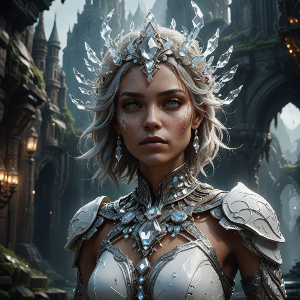 White topaz human form - Majestic White Topaz Being in Ethe...