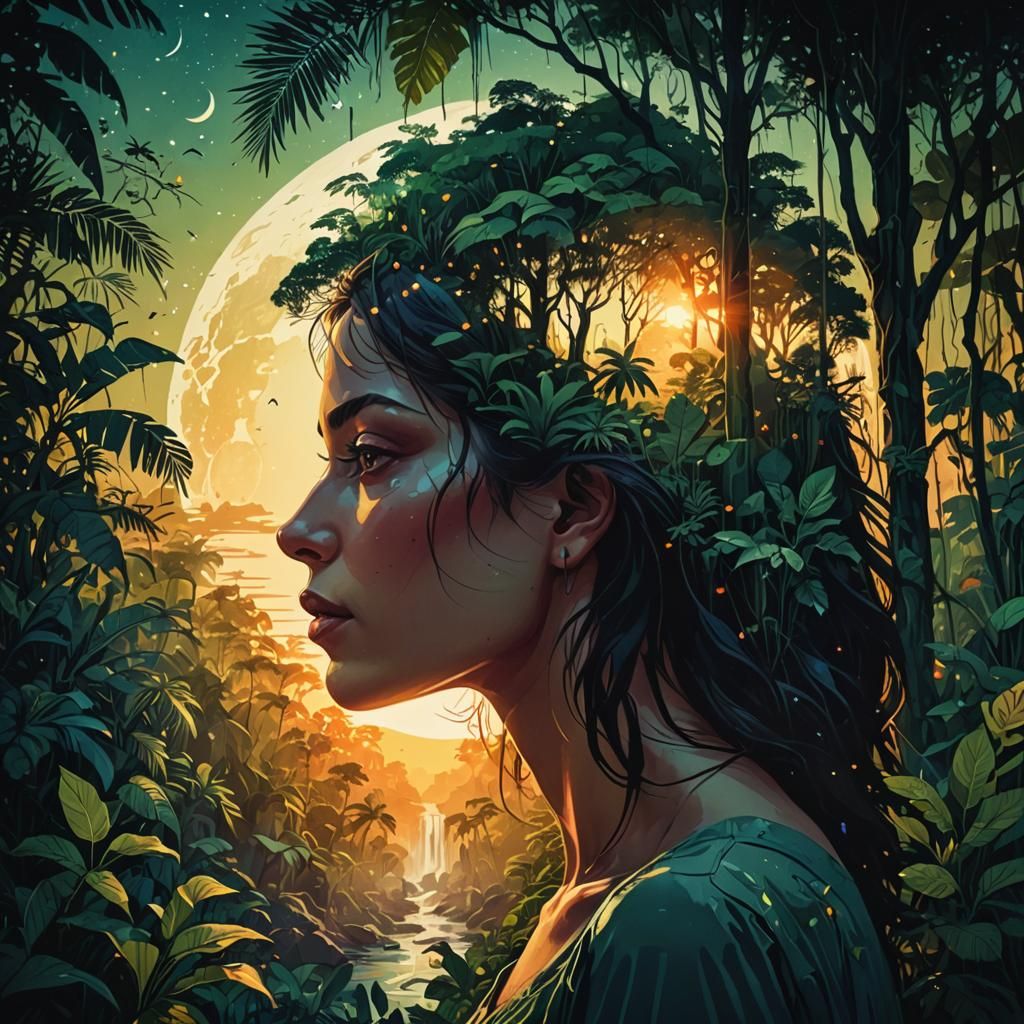 Jungle of the Mindscape - AI Generated Artwork - NightCafe Creator