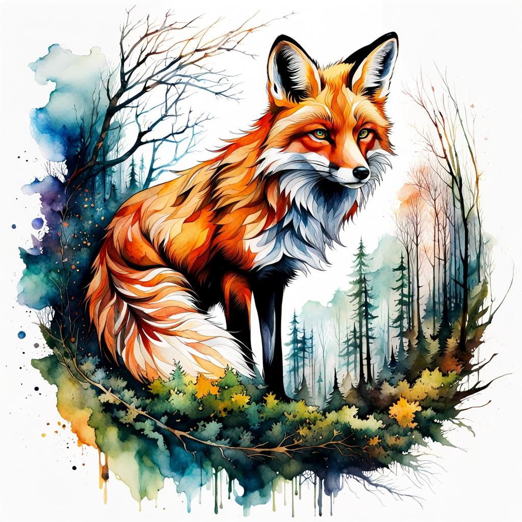 Fox - AI Generated Artwork - NightCafe Creator