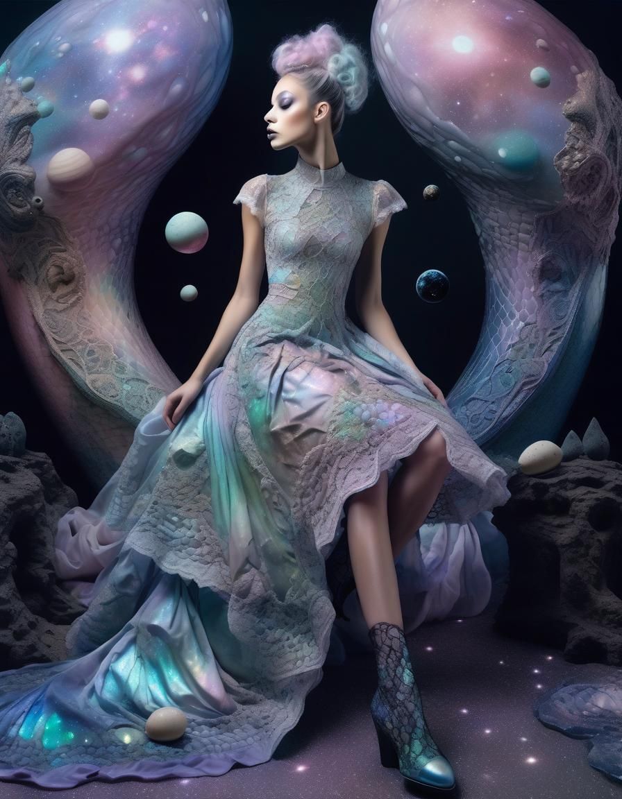 surreal environment with woman - AI Generated Artwork - NightCafe Creator