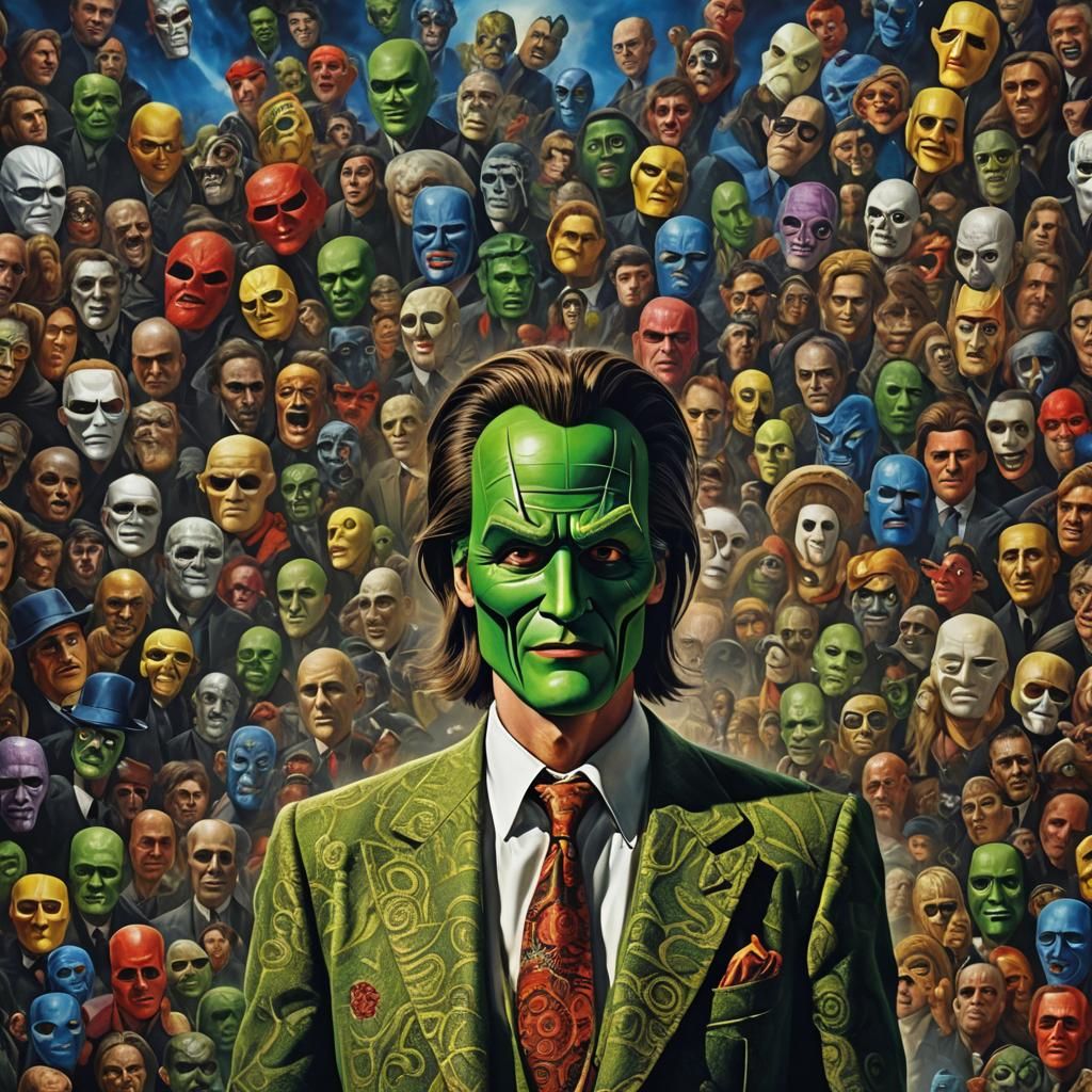 Hyperdetailed jim carrey as the mask Epic cinematic brilliant stunning ...