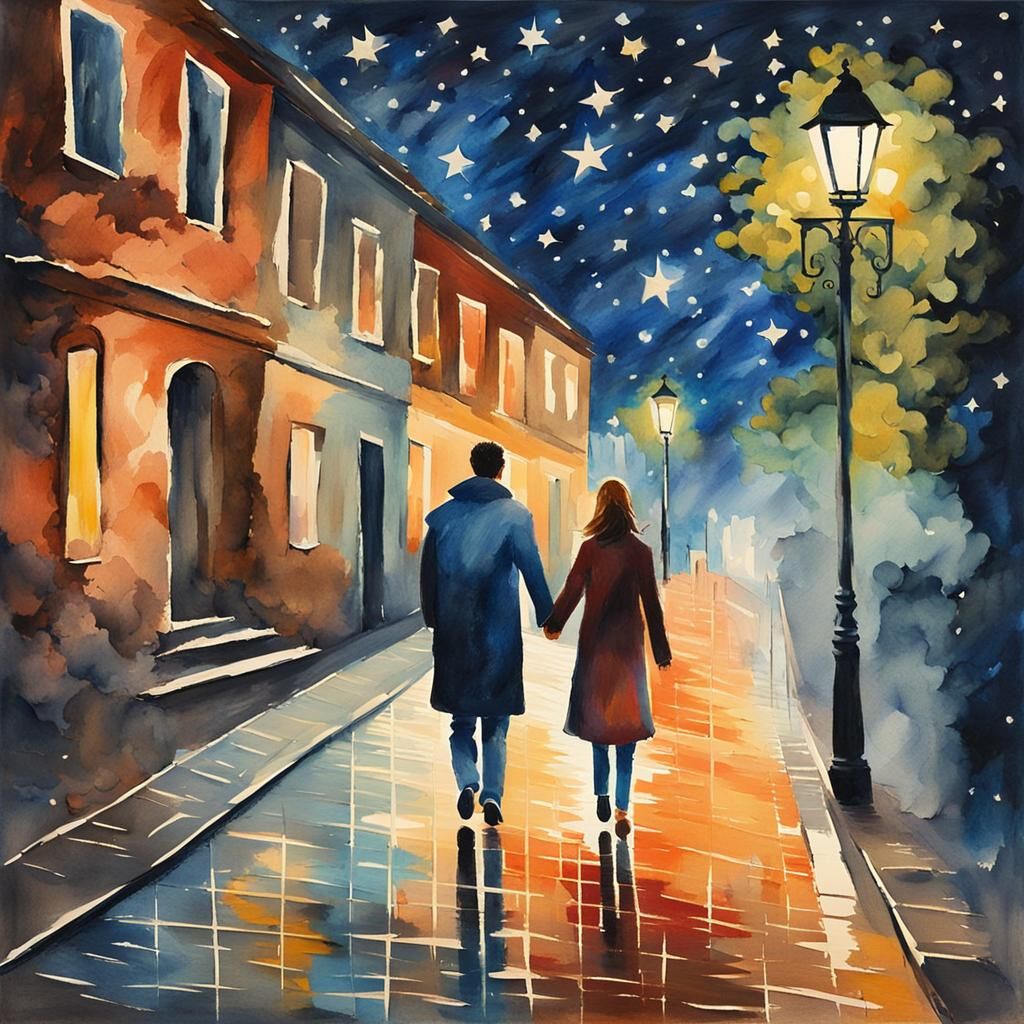 below the stars - AI Generated Artwork - NightCafe Creator