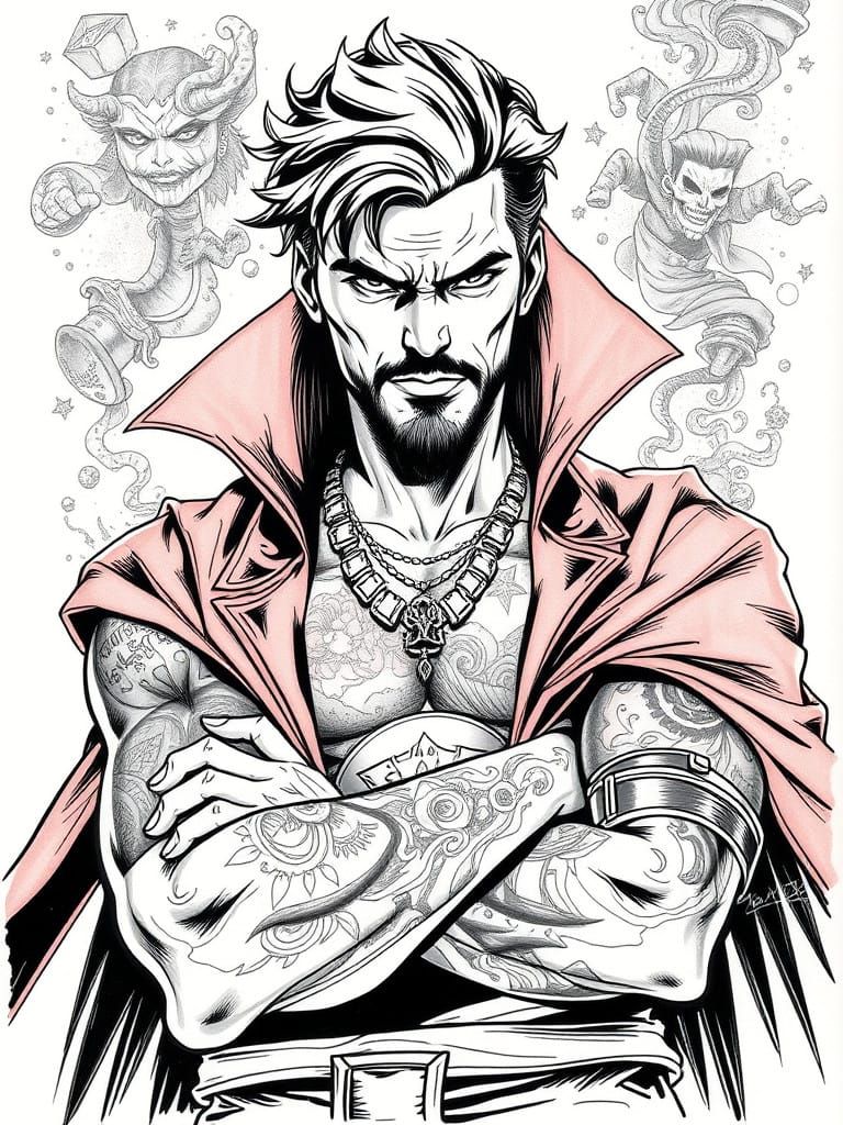 Mysterious Sorcerer Unleashes Inner Rebel in Dark ... - AI Art