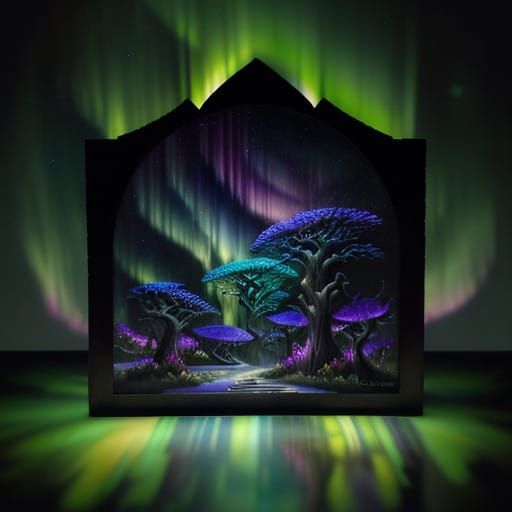 Futuristic Biopunk Cityscape in Vibrant Crepuscule... - AI Art