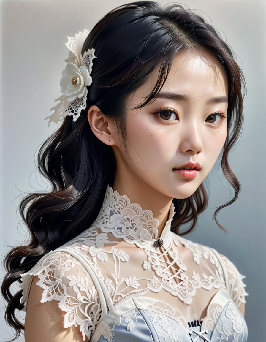 Pretty In Lace - AI Generated Artwork - NightCafe Creator