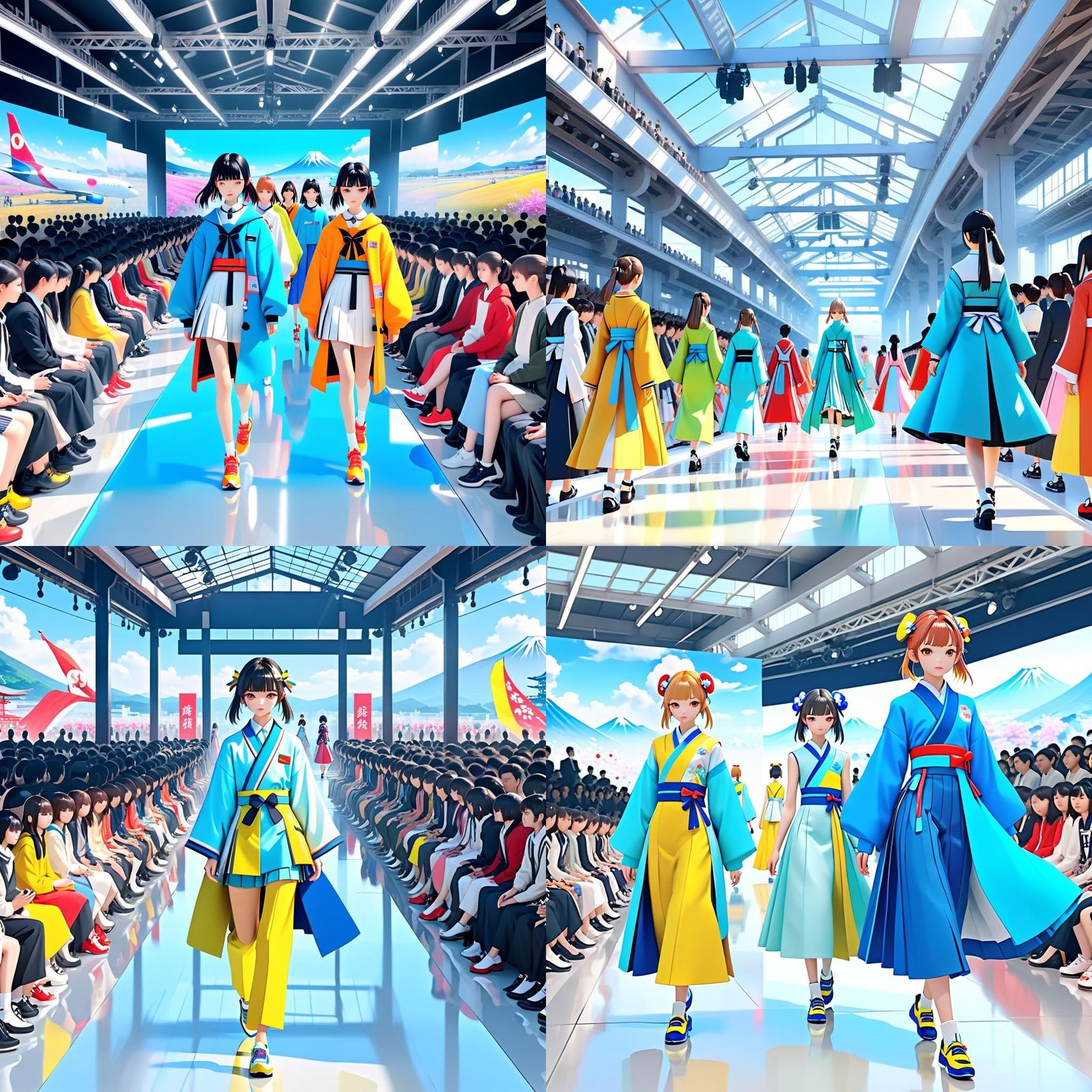 Animated Fashion show - AI Generated Artwork - NightCafe Creator