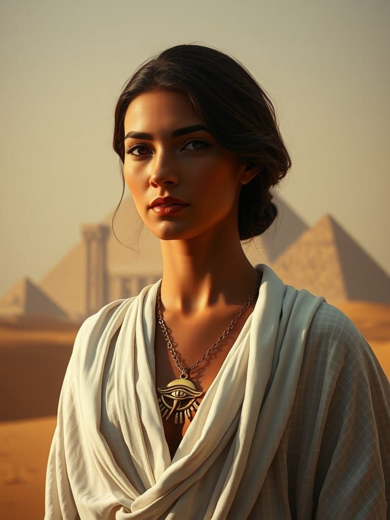 The beauty of ancient Egyptian girl