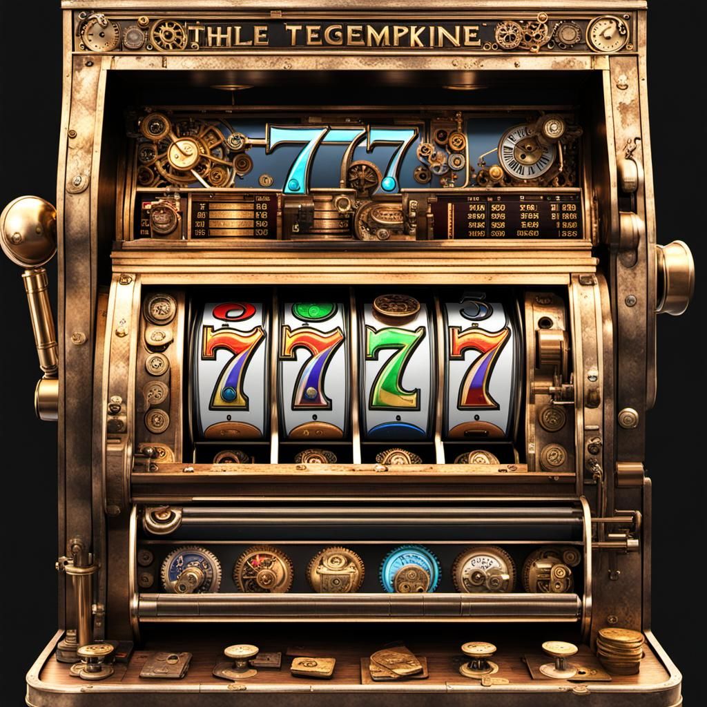 Steampunk Slot Machine - AI Generated Artwork - NightCafe Creator